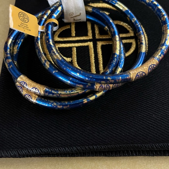 Big Buddha | Jewelry | Budhagirl Koi Saffir Blue And Gold Banglesset Of ...